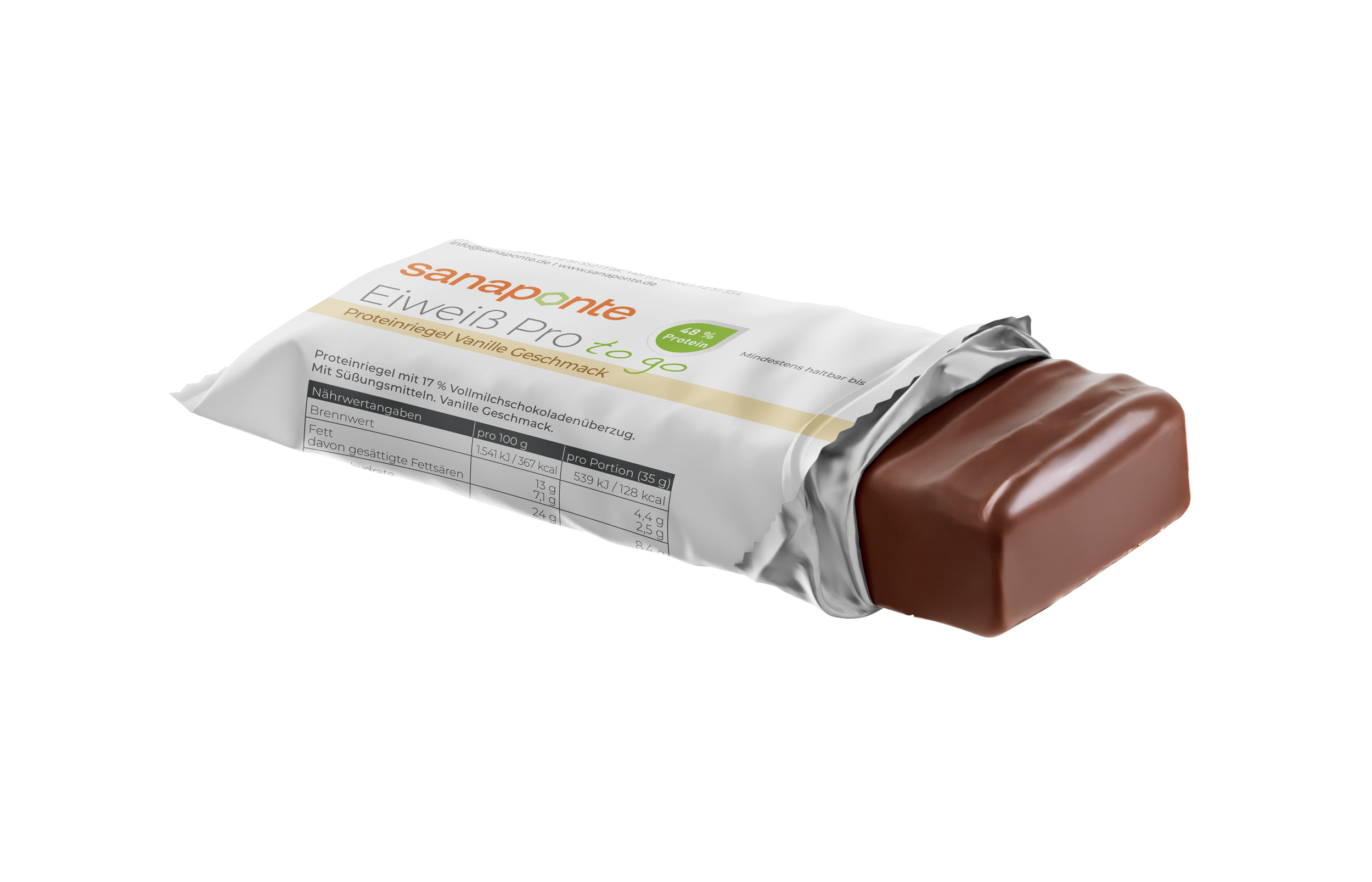 Eiweiß Pro to go Vanille Riegel Probe Riegel 35g | PROBEARTIKEL | A0060.4